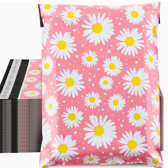 Office | 1ct Pink Daisy Print Waterproof Polly Mailer 8x 10 | Poshmark